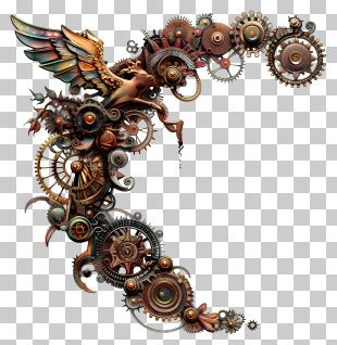 Tattoo Steampunk Gear Drawing Clock Png