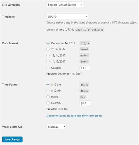 How To Change Date And Time Formats In WordPress UPress