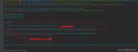 关于the dependencies of some of the beans in the application context form