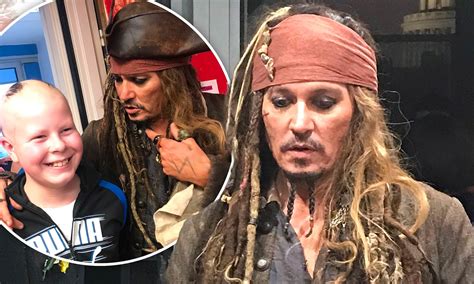 Johnny Depp Transforms Into Jack Sparrow As He Visits Hospital In Paris