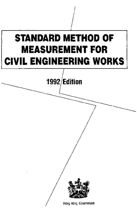 Standard Method Of Measurement For Civil Engineering Works Pdfcoffeecom