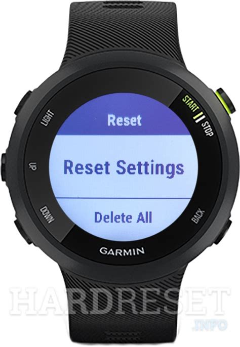 How To Do A Hard Reset On GARMIN Forerunner Mm HardReset Info