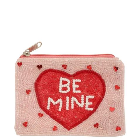 Seed Bead Be Mine Coin Purse Ohmy Creative