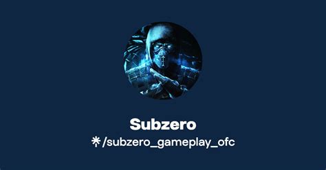 Subzero Instagram Tiktok Linktree