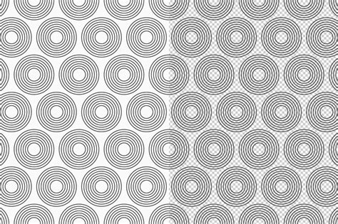 Seamless Geometric Circles Vector Patterns
