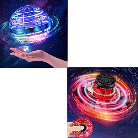 Honbqycc Flying Orb Ball Blue Ifly Flying Spinner Red