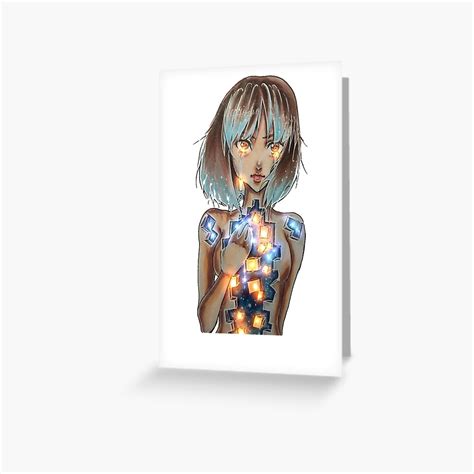 Hot Anime Girl Greeting Card By Bizzleapparel Redbubble