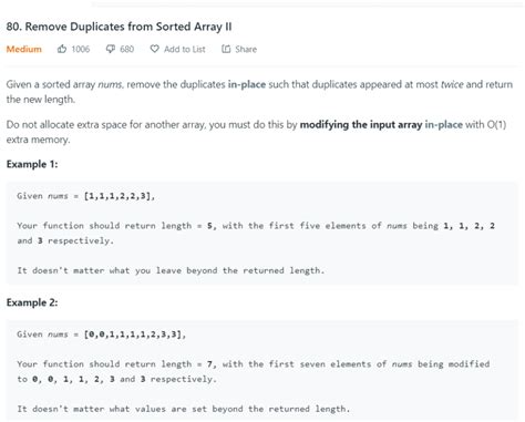 Took A While To Solve This Leetcode Problem Remove Duplicates From