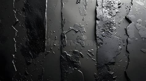 Abstract Black 3d Background Metallic Texture With Fractured Surface