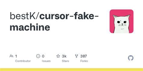 Github Bestkcursor Fake Machine