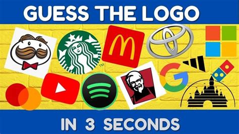 Guess The Logo In 3 Seconds Logo Quiz Guess Famous 28 Logos