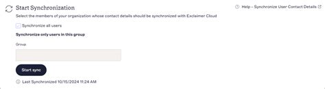 Sincronizar Datos De Usuario Base De Conocimientos De Exclaimer