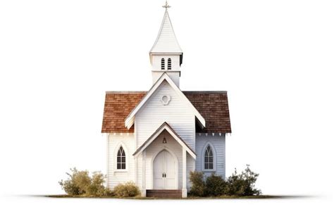 Premium Ai Image Chapel On White Background