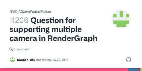Question For Supporting Multiple Camera In RenderGraph Issue NVIDIAGameWorks Falcor
