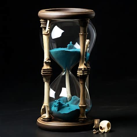 Premium Ai Image Hourglass Made Out Of Broken Bones Ai