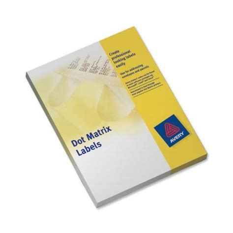 Avery Oml103 Dot Matrix Computer Labels 102 X 026693 Label Tapes
