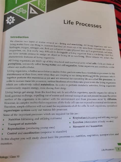 Life Processes Class 10th Pdf