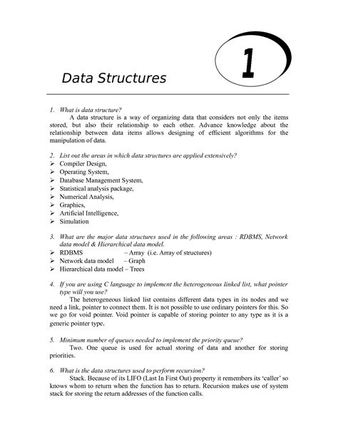 Solution Aptitute Questions Related To C C Data Structures Unix Rdbms