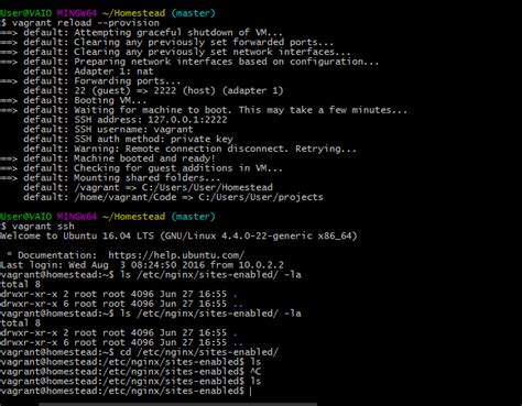 Nginx Empty Sites Enabled Folder Vagrant Homestead Laravel Stack Overflow