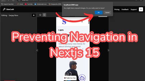 🚀 Preventing Navigation In Nextjs 15 Solved