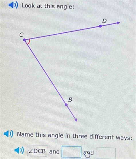 Solved Look At This Angle Name This Angle In Three Different Ways