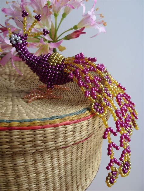 Bead Peacock Pärlor Djur Pyssel
