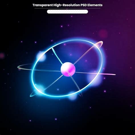 Premium Psd Dynamic Atom Light Concept