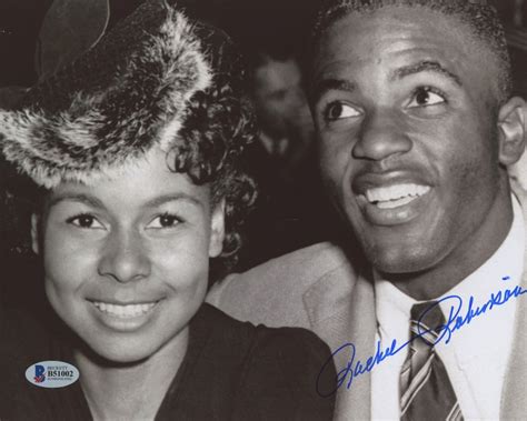 Rachel Robinson Signed 8x10 Photo With Jackie Robinson Beckett Coa