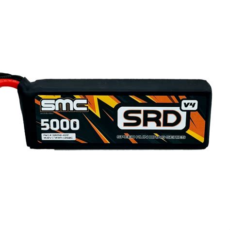 Smc Battery 148v 5000mah 250c 4s Srd V4 Speedrun Pack Kiwiquads