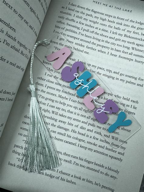 Personalized Acrylic Bookmarks Etsy Canada Custom Bookmarks