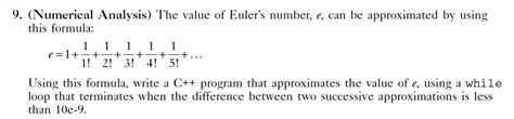answered numerical analysis the value of… bartleby