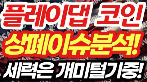 플레이댑 코인 🥇플레이댑 코인 상폐이슈 분석🥇세력은 개미털기중 대응방안 확인하세요 연중무휴 실시간 대응중 플레이