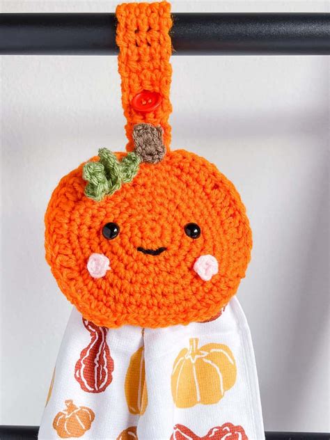 Crochet Pumpkin Pattern For A Towel Topper Or Holder Nanas Crafty Home