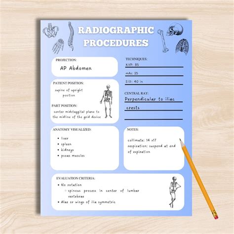 Radiographic Notes Radiology Notes Radiology Template Radiographic