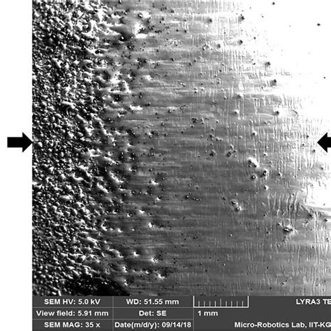 4 Sem Micrograph Of As Built And Ex Situ Laser Polished Re Melted Sample Download