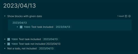 Blocks With Date As Today Queries Logseq