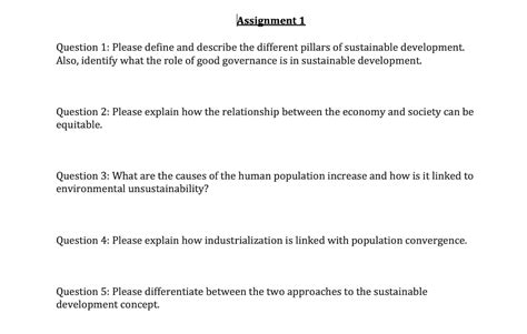Solved Assignment 1 Question 1 Please Define And Describe