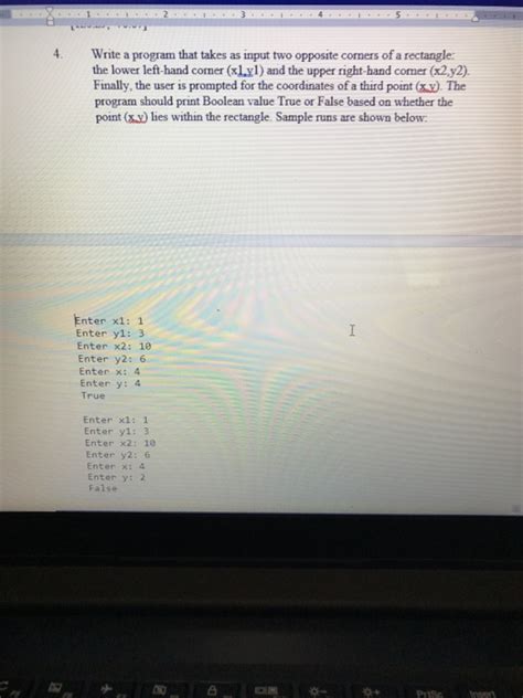 Solved 4 Write A Program That Takes As Input Two Opposite