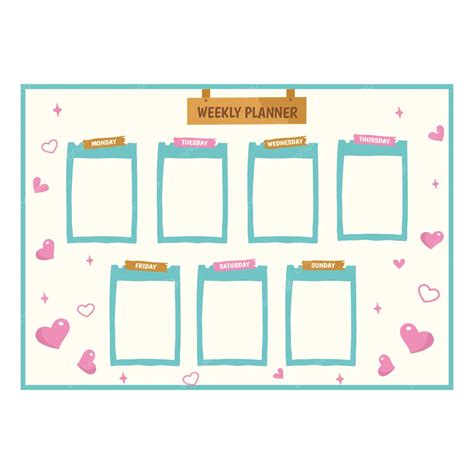 Plantilla De Calendario Semanal