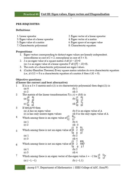 prac05 minor sybsc sem3 pdf eigenvalues and eigenvectors matrix