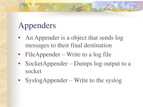 ppt logging with log4j powerpoint presentation free download id