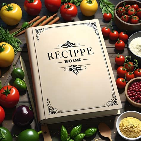 A Book About The Recipe Cookbook Is Displayed On A Table Premium Ai Generated Image