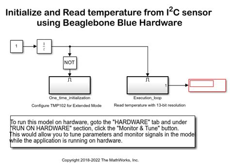Read Temperature From Tmp102 Sensor Using Beaglebone Blue Hardware