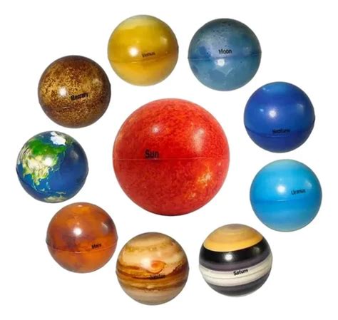 Solar System Planet Ball Model Kit 10pc Mercadolivre