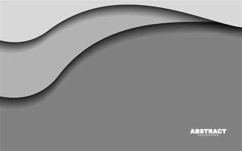 Abstract Overlap Layer Papercut Grey Color Background 16907601 Vector