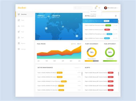 Airline Flight Control Dashboard Ibnu Mas Ud