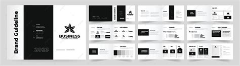 Corporate Guidelines For Branding Logo And Style Guide Included Vector