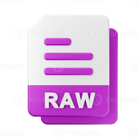 3d Raw File Icon Illustration 22597421 Png