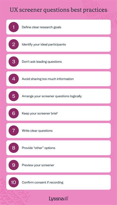 Crafting Ux Screener Questions Best Practices And Examples Lyssna
