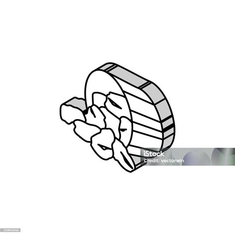 치킨 패스트 푸드 파삭 파삭 한 아이소 메트릭 아이콘 벡터 일러스트 레이 션 가금류에 대한 스톡 벡터 아트 및 기타 이미지